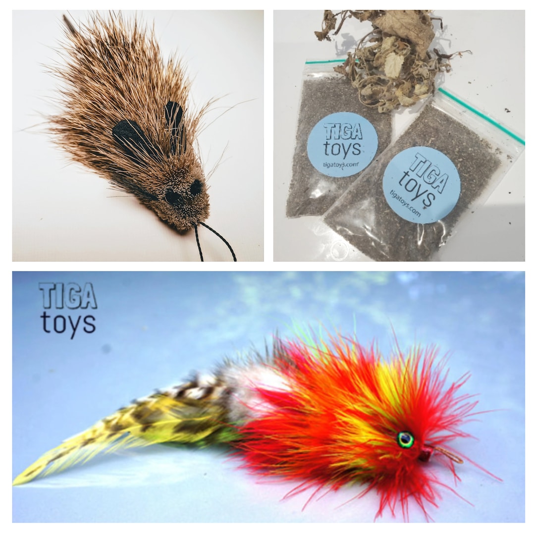 Cat Toy Treat Set mardi Gras, Rafa Rat Catnip Combo Pack by Tiga Toys ...