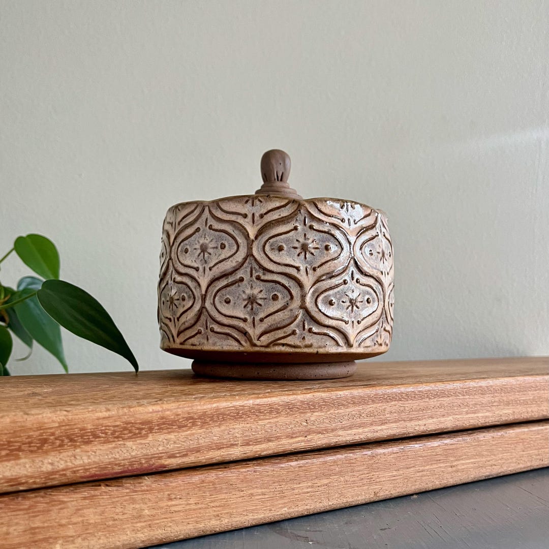 Salt Cellar, Small Jar, Salt Pig, Small Canister, Tea Canister - Etsy