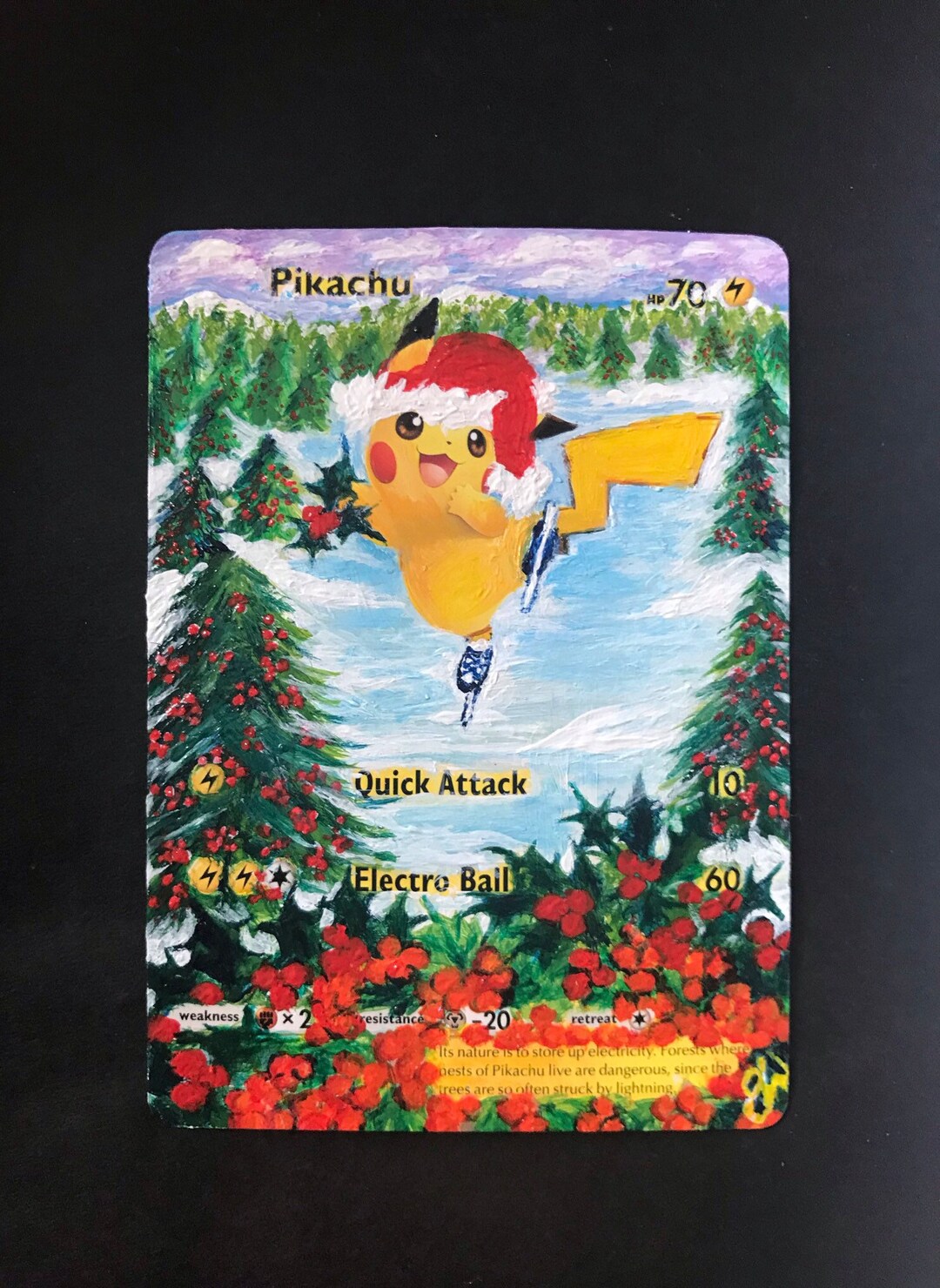 Pikachu Altered Art Pokemon Trading Card - Etsy