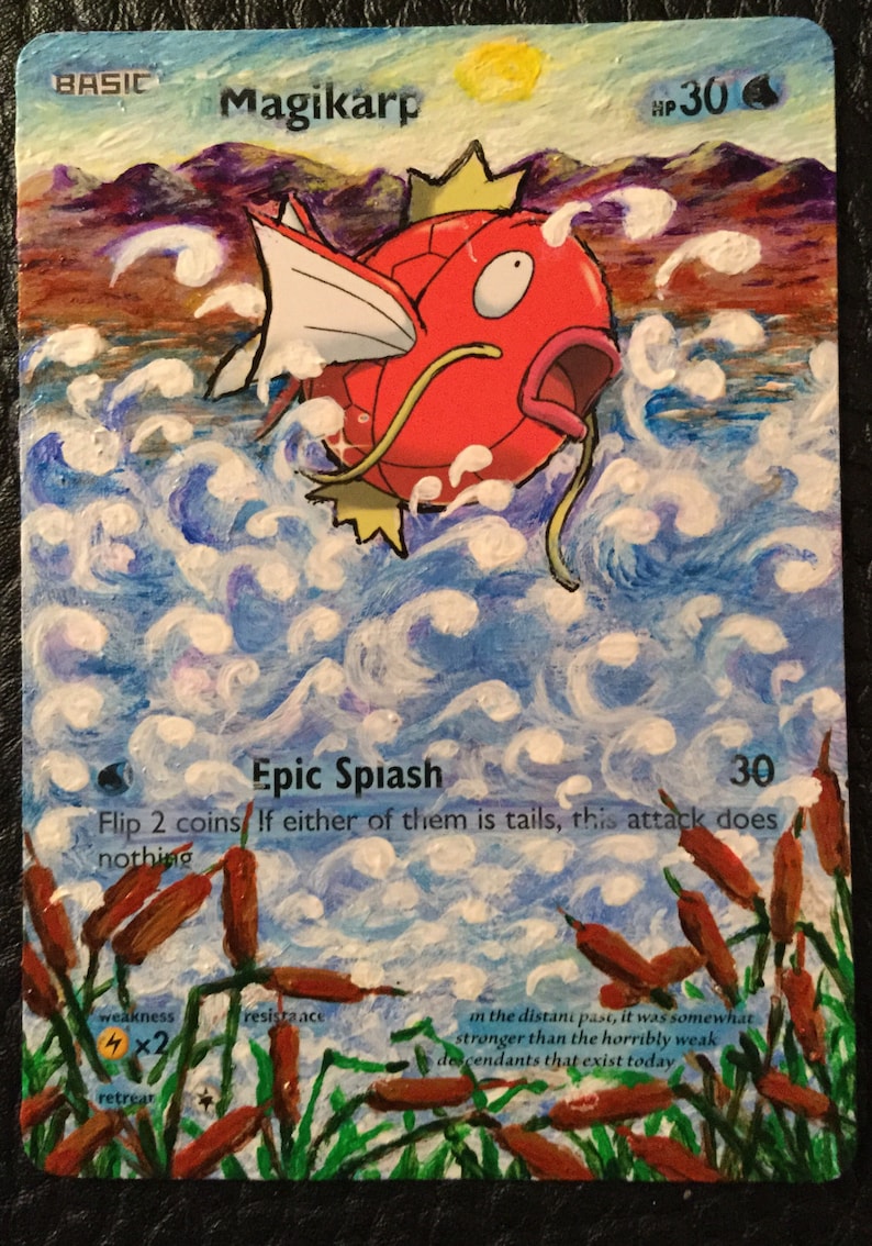 Magikarp Extended Art Pokemon Trading Card - Etsy