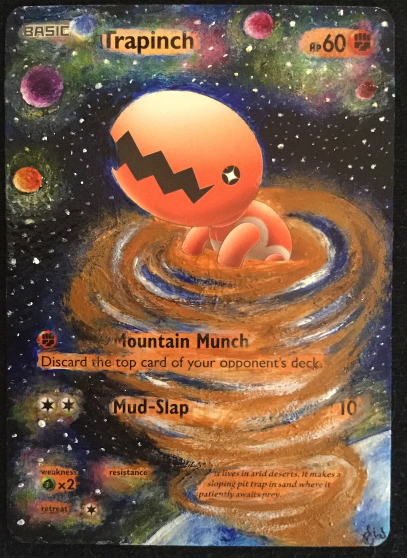 Trapinch Extended Art Pokemon Trading Card | Etsy