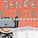 Reading Genre Activities matching Game Surveys Quiz Book | Etsy