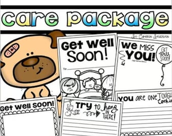 Get Well Soon Cards: Classroom Care Package (digital Download) - Etsy