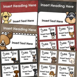 Back to School Open House Meet the Teacher Dog Theme Editable INSTANT ...