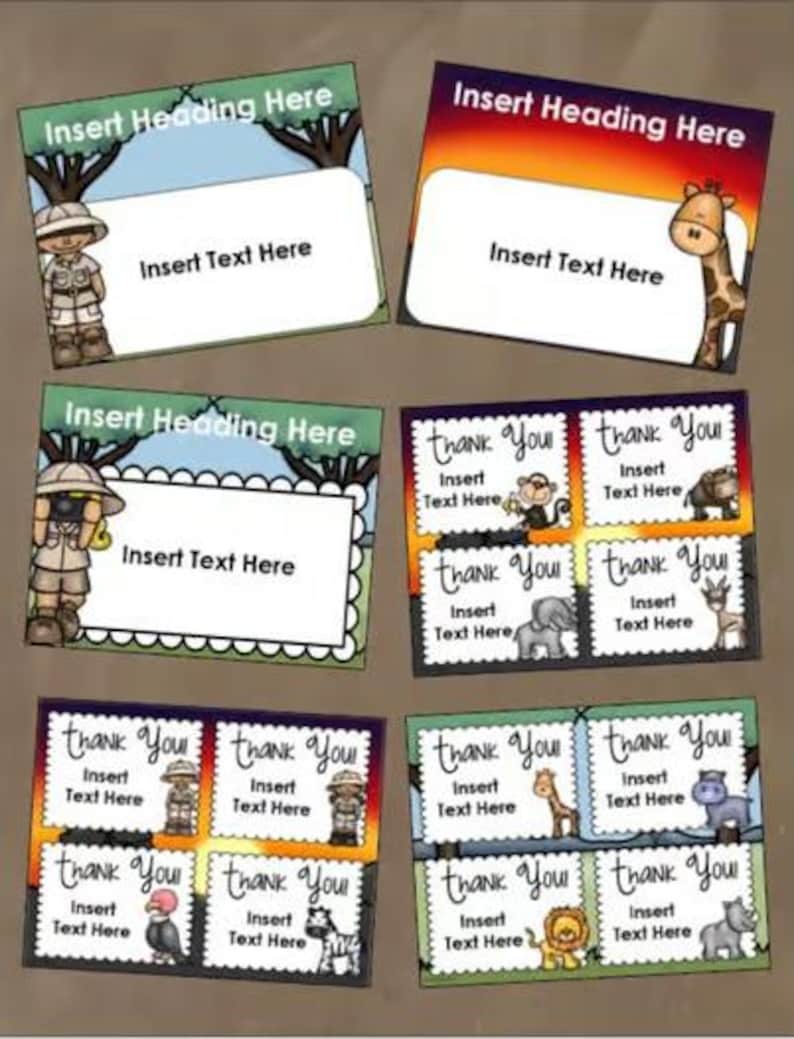 Back to School Open House Meet the Teacher Jungle Safari Powerpoint ...