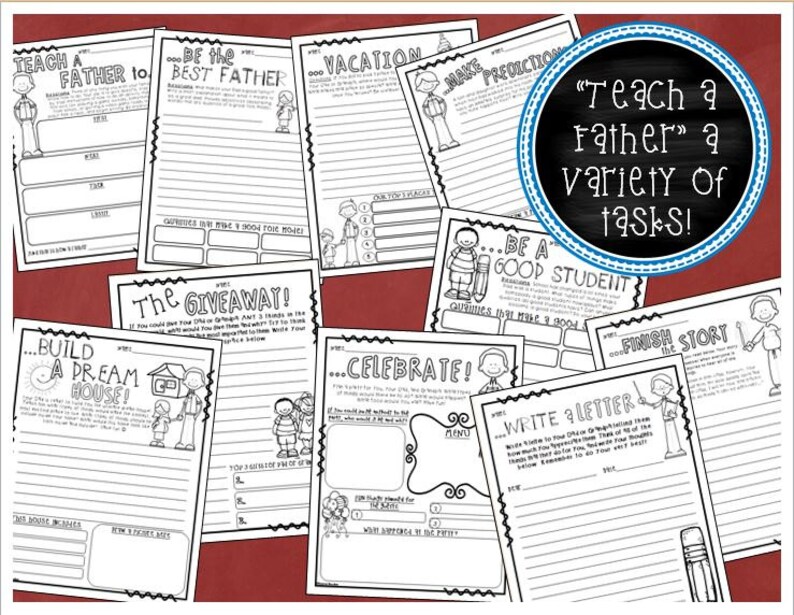 Father's Day Writing Activities - Etsy