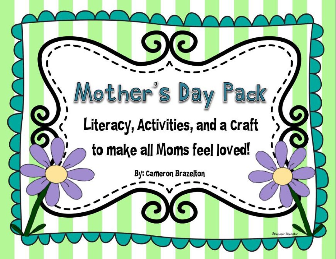 Mother's Day Literacy, Activities, Craft - Etsy