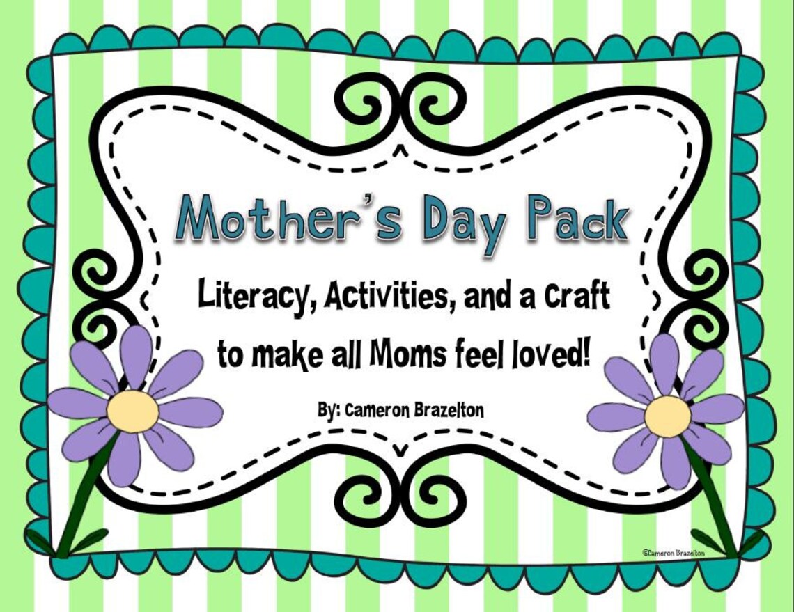 Mother's Day Literacy, Activities, Craft - Etsy