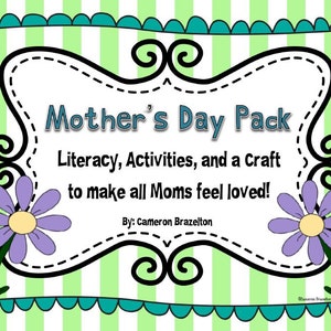 Mother's Day Literacy, Activities, Craft - Etsy