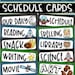 Daily Visual Schedule Cards for Classroom Agenda Outer Space Theme ...
