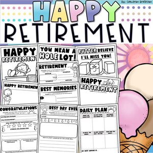 Retirement Class Book Party Gift Student Advice & Goodbye Ideas for ...