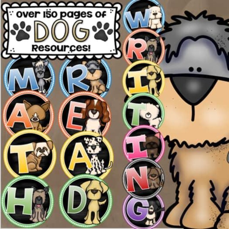 Dog Theme Class Decor Bundle (behavior Chart, Name Plates, Labels ...