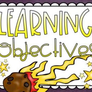 Learning Targets Bulletin Board Objectives Posters Outer Space Editable ...