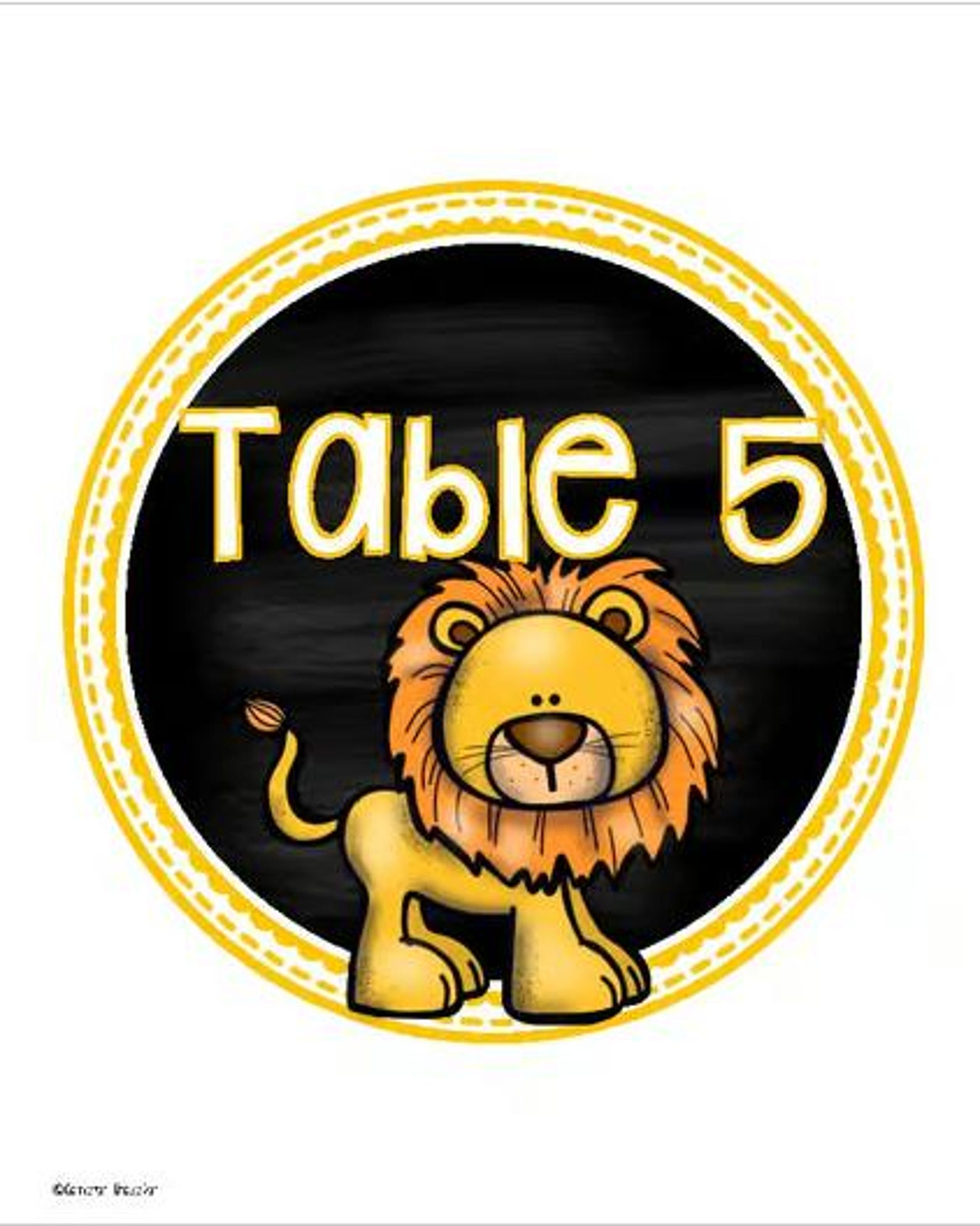 Table Numbers Signs Jungle Safari Theme Editable INSTANT DOWNLOAD - Etsy