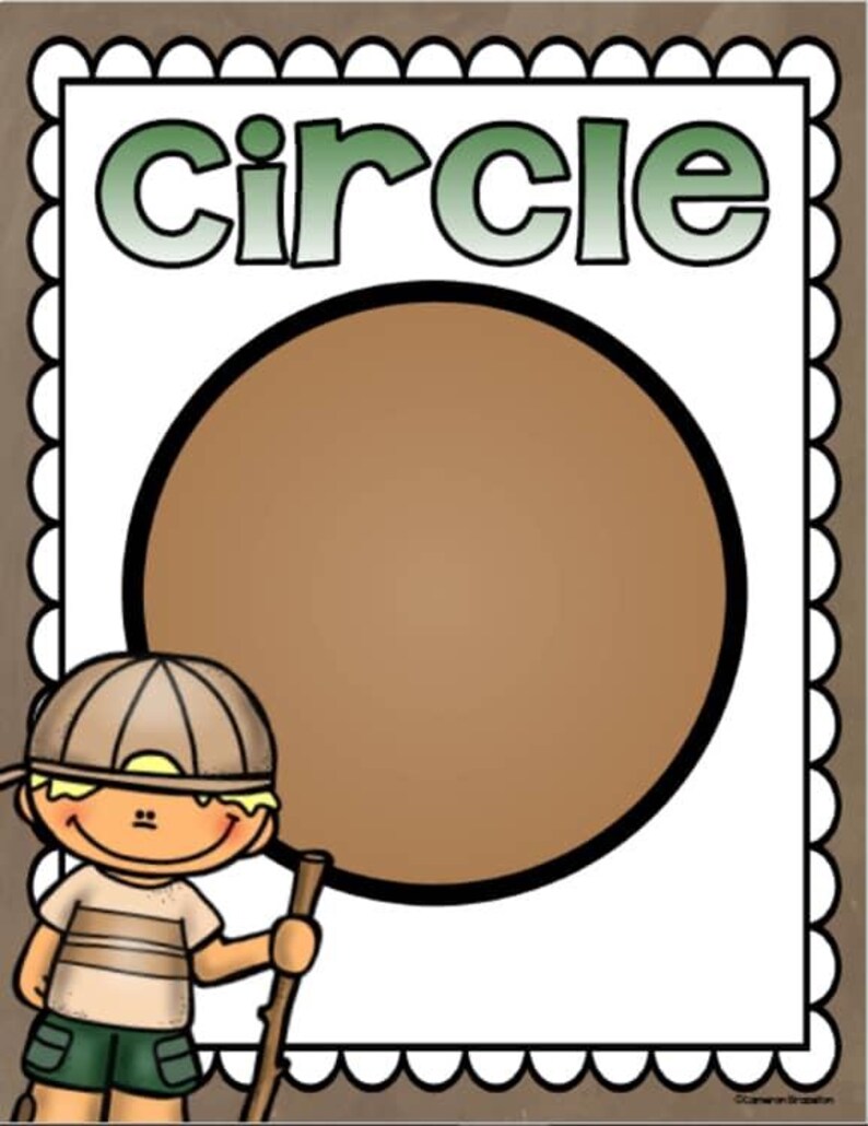 2D Shapes Poster Signs Camping Camp Out Theme INSTANT DOWNLOAD - Etsy