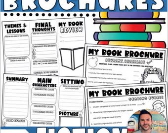 Non Fiction Reading Book Review Brochure Project Trifold - Etsy