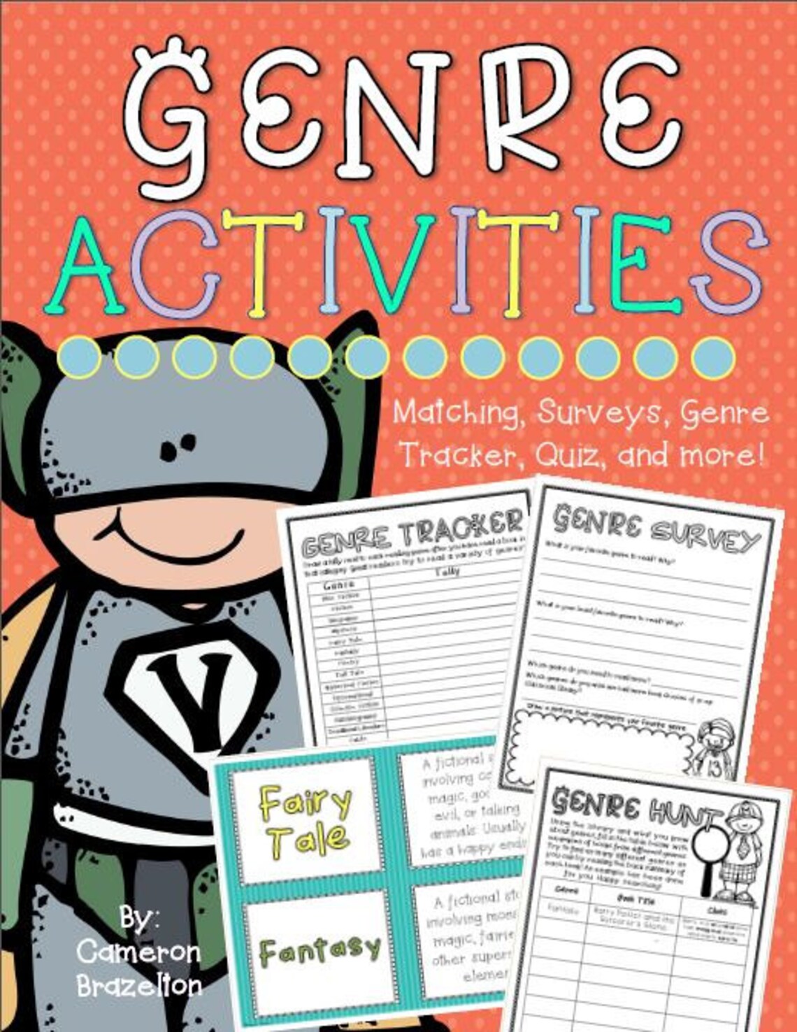 Reading Genre Activities matching Game, Surveys, Quiz, Book Review - Etsy