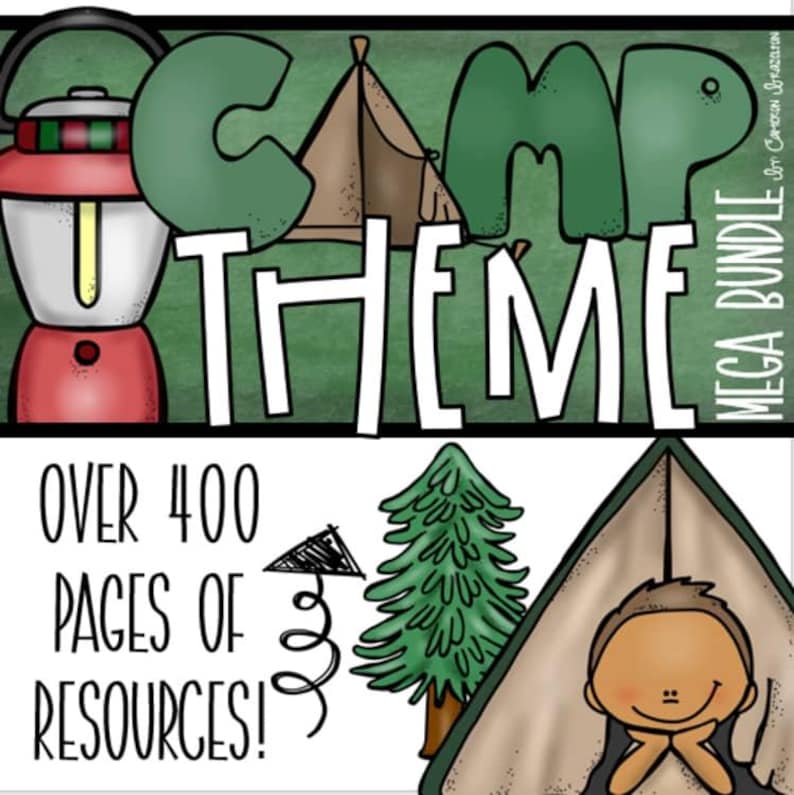 Camping Camp Out Classroom Decorations and Management Mega Bundle ...