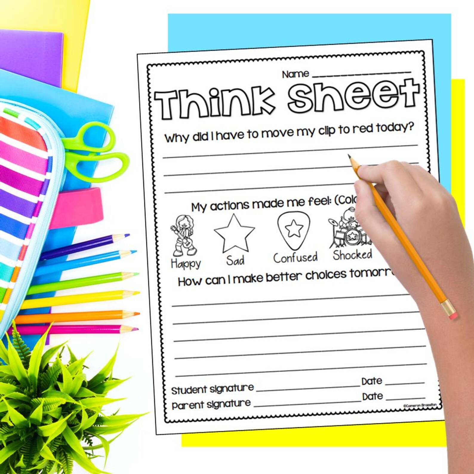 Behavior Clip Chart Rockstar Rock N' Roll Theme for Classroom ...