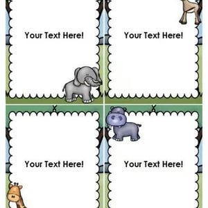 Jungle Safari Theme Classroom Labels Decorations Editable INSTANT ...