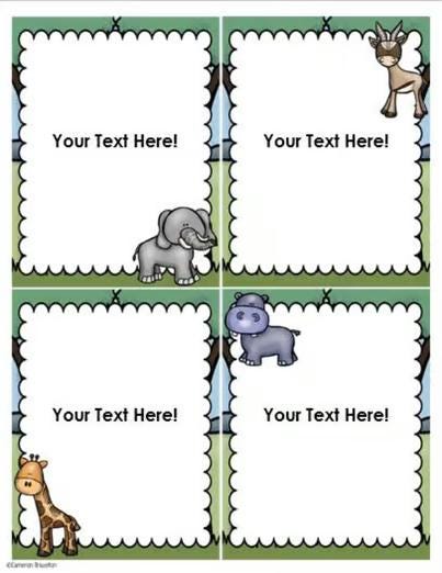 Jungle Safari Theme Classroom Labels Decorations Editable INSTANT ...