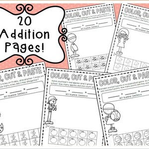 Math Word Problems Color Cut Paste Spring (common Core Aligned) - Etsy