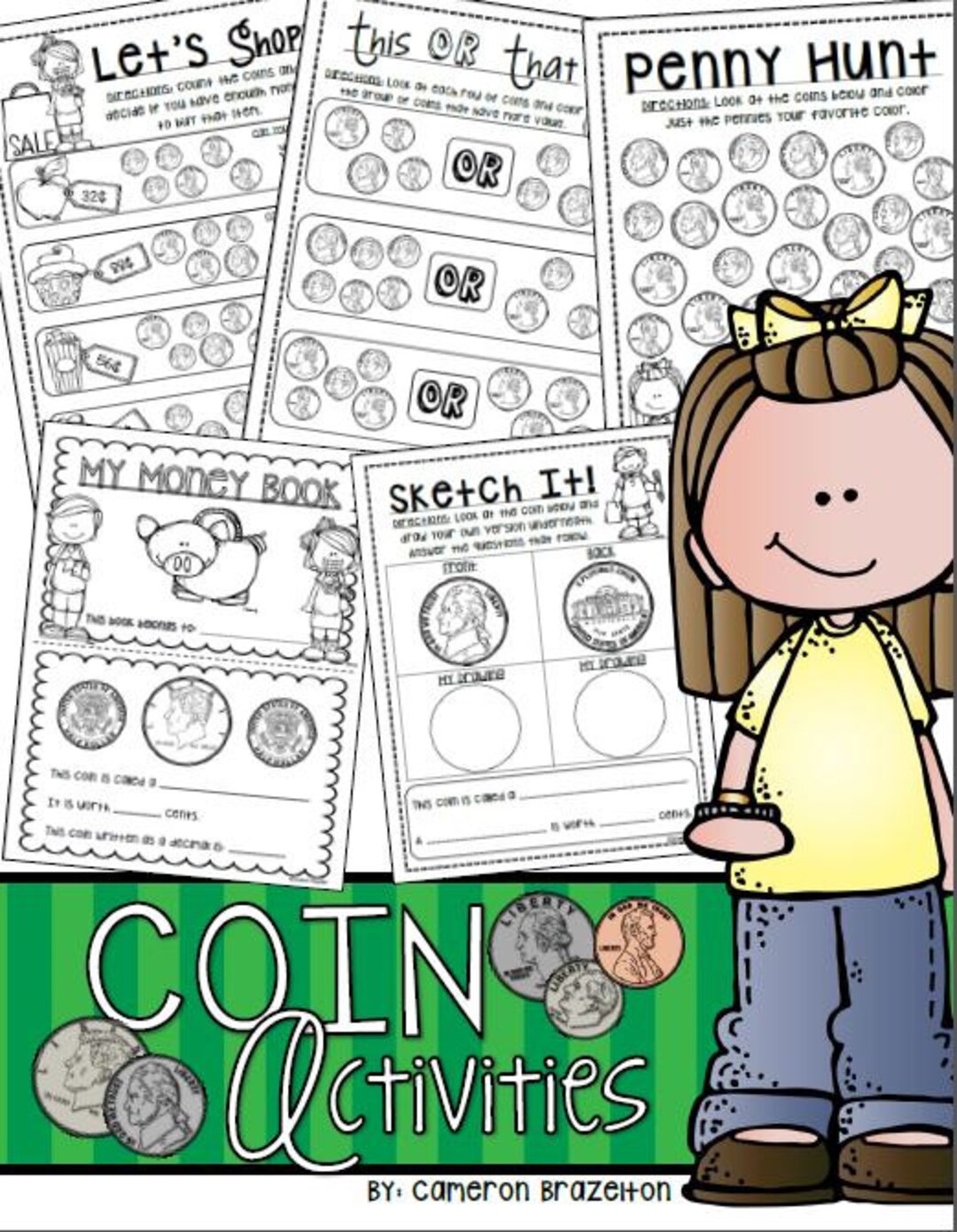 Coin Money Activities, Worksheets, Printables, Game Printables - Etsy