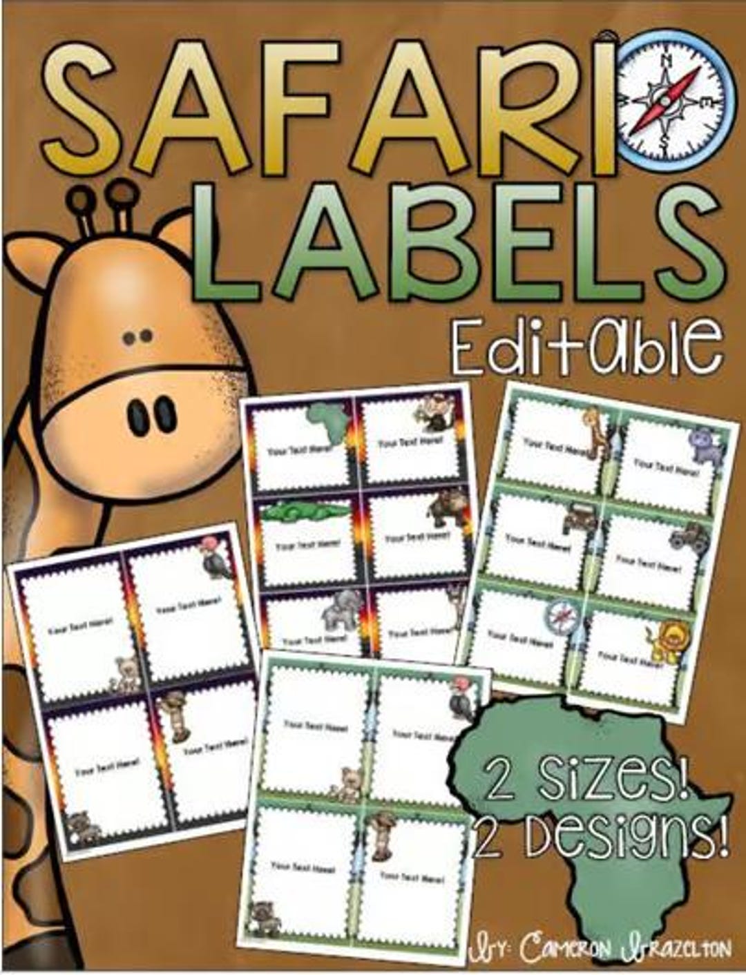 Jungle Safari Theme Classroom Labels Decorations Editable - Etsy
