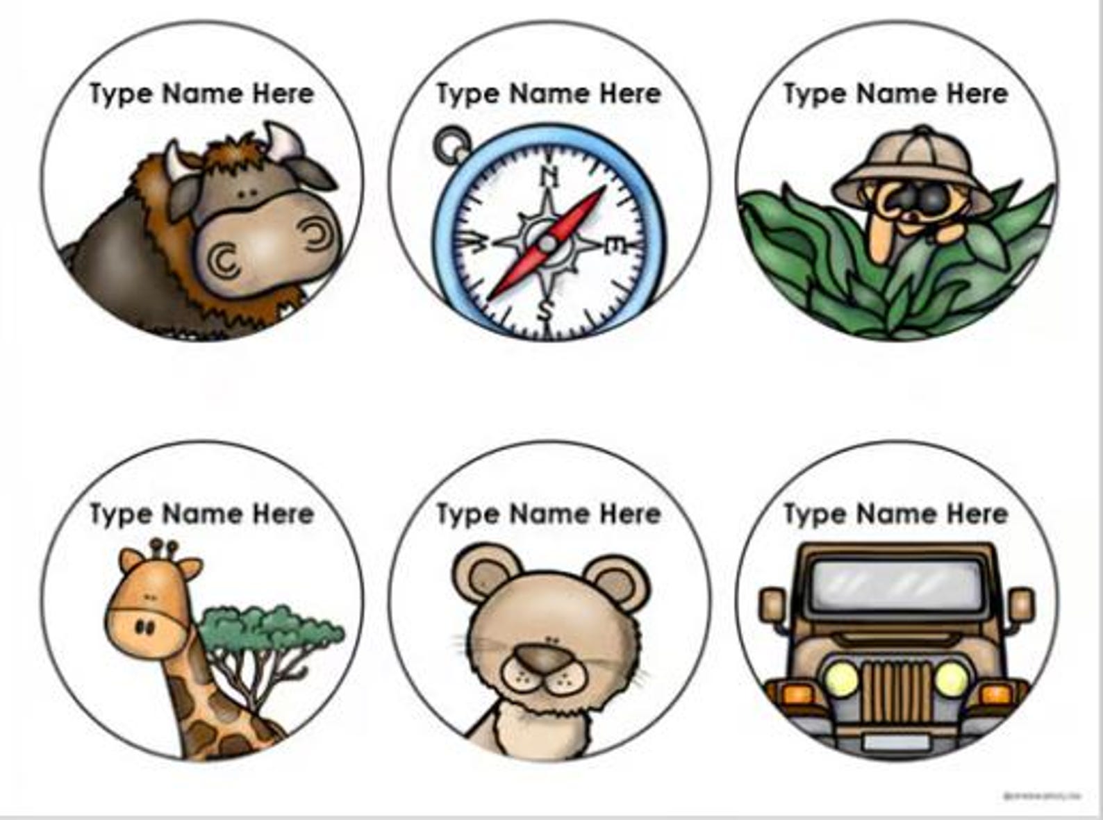 Welcome to Our Classroom Door Sign Display Jungle Safari Theme Editable ...