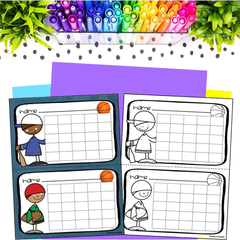 Positive Behavior Sticker Chart Reward Incentives Sports Theme INSTANT ...