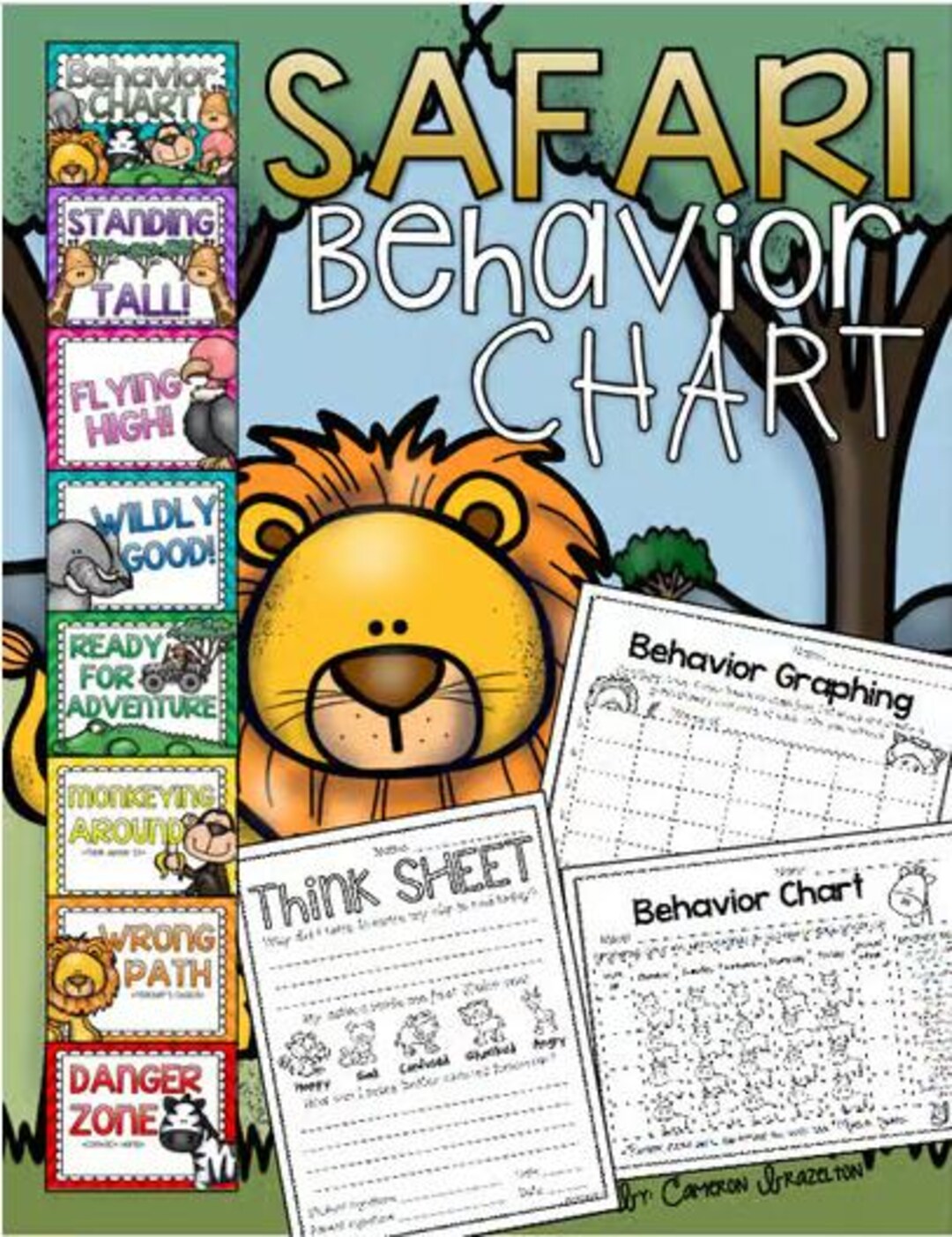 Behavior Clip Chart Jungle Safari Theme - Etsy