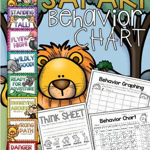 Behavior Clip Chart Jungle Safari Theme - Etsy