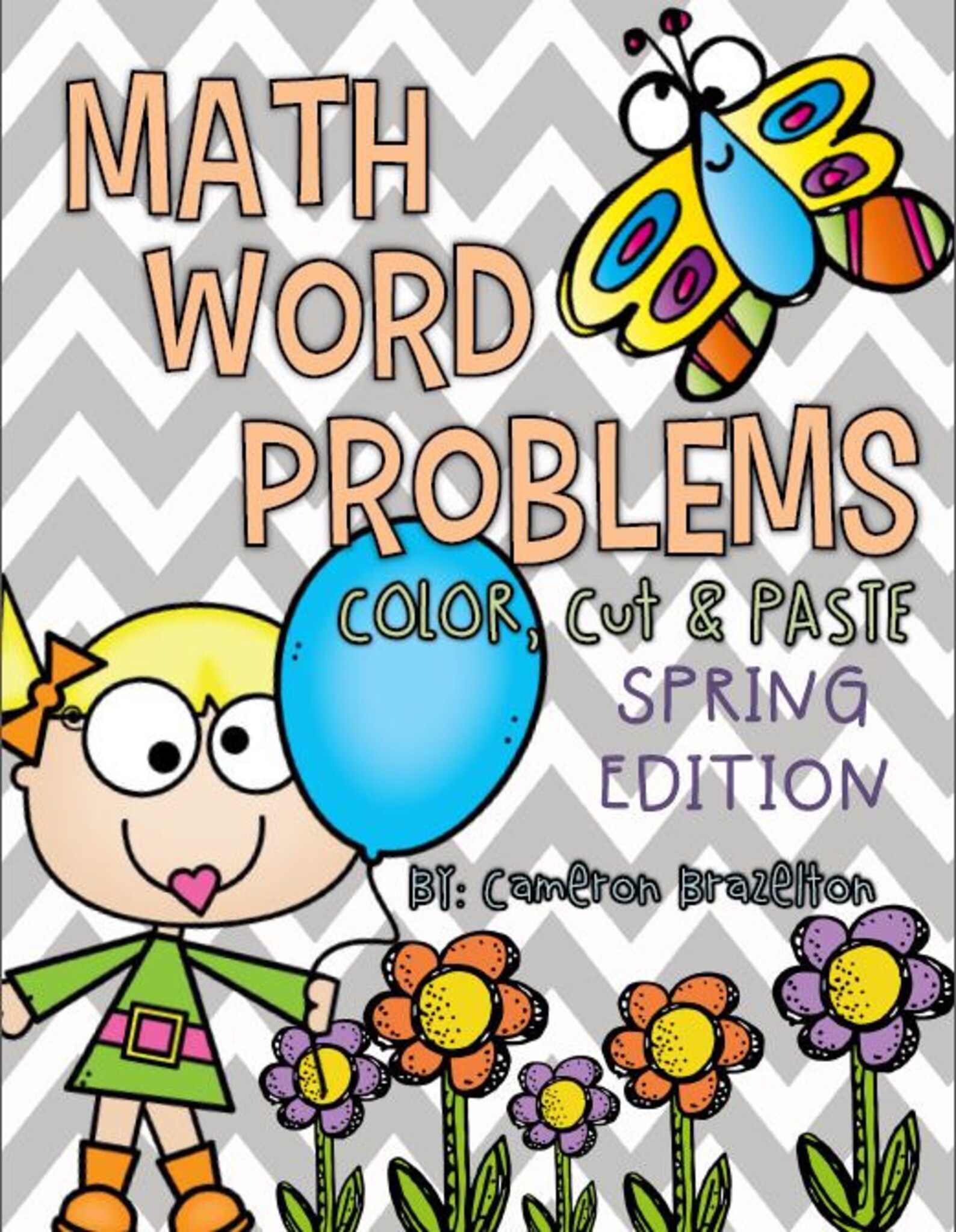 Math Word Problems Color Cut Paste Spring (common Core Aligned) - Etsy