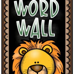 Word Wall Headers Alphabet Banner Posters Signs Jungle Safari Theme ...