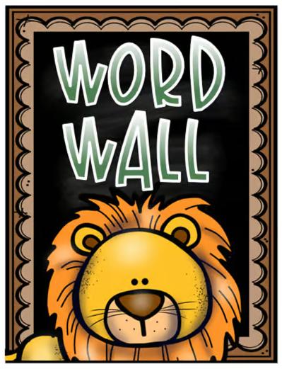 Word Wall Headers Alphabet Banner Posters Signs Jungle Safari Theme ...