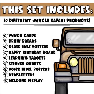 Jungle Safari Classroom Decorations and Management Mega Bundle - Etsy