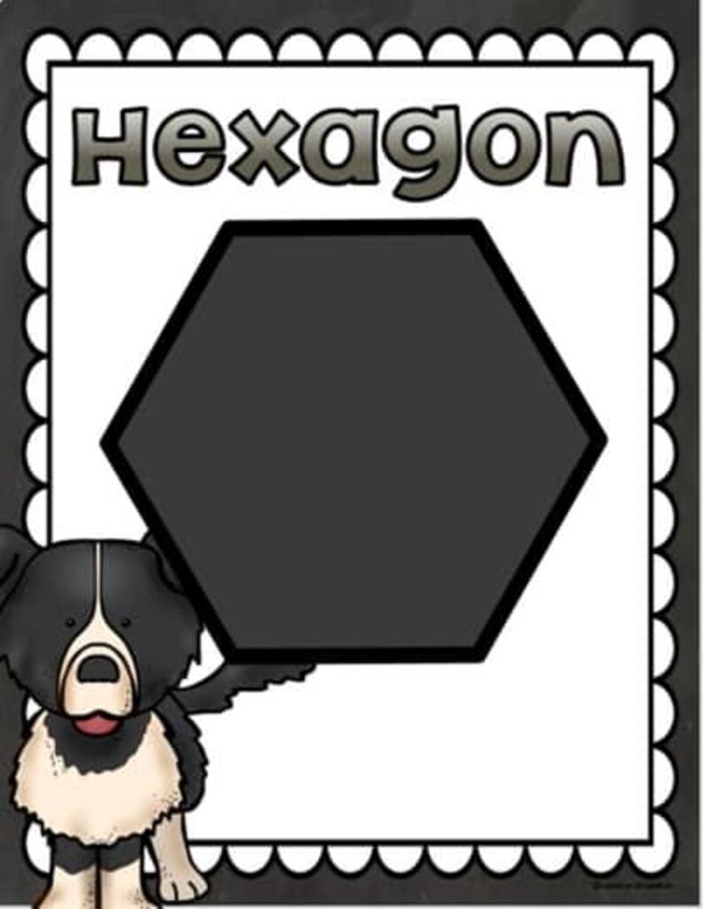 2D Shapes Poster Signs Dog Theme INSTANT DOWNLOAD - Etsy UK