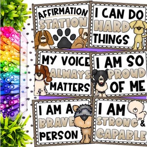 Dog Affirmation Station Posters: Classroom Decor (instant Download) - Etsy
