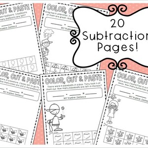 Math Word Problems Color Cut Paste Spring (common Core Aligned) - Etsy