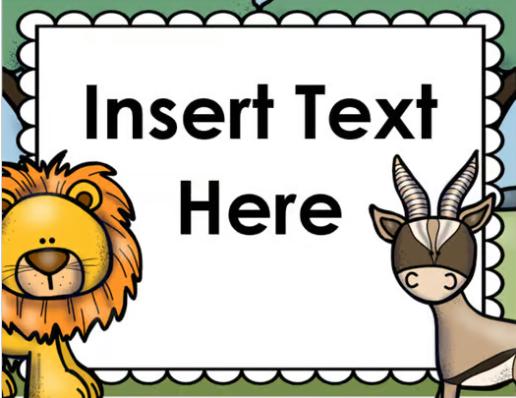 Welcome to Our Classroom Door Sign Display Jungle Safari Theme Editable ...