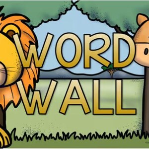 Word Wall Labels Alphabet Letter Cards Jungle Safari Theme INSTANT ...