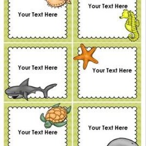 Ocean Underwater Theme Classroom Labels Decorations Editable INSTANT ...