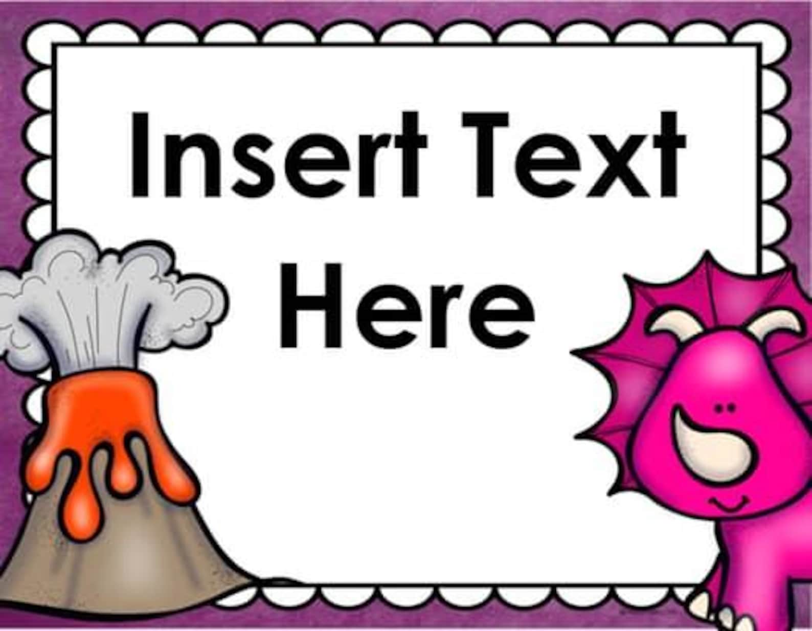 Welcome to Our Classroom Door Sign Display Dinosaur Dino Theme Editable ...