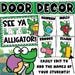 End of the Year Bulletin Board Door Decorations Alligator Theme INSTANT ...