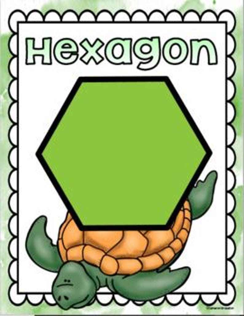 2D Shapes Poster Signs Ocean Under the Sea Underwater Theme INSTANT ...