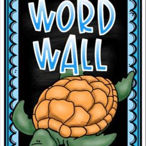 Word Wall Headers Alphabet Banner Posters Signs Ocean Under the Sea ...