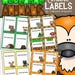 Woodland Animals Forest Camping Theme Classroom Labels Decorations ...