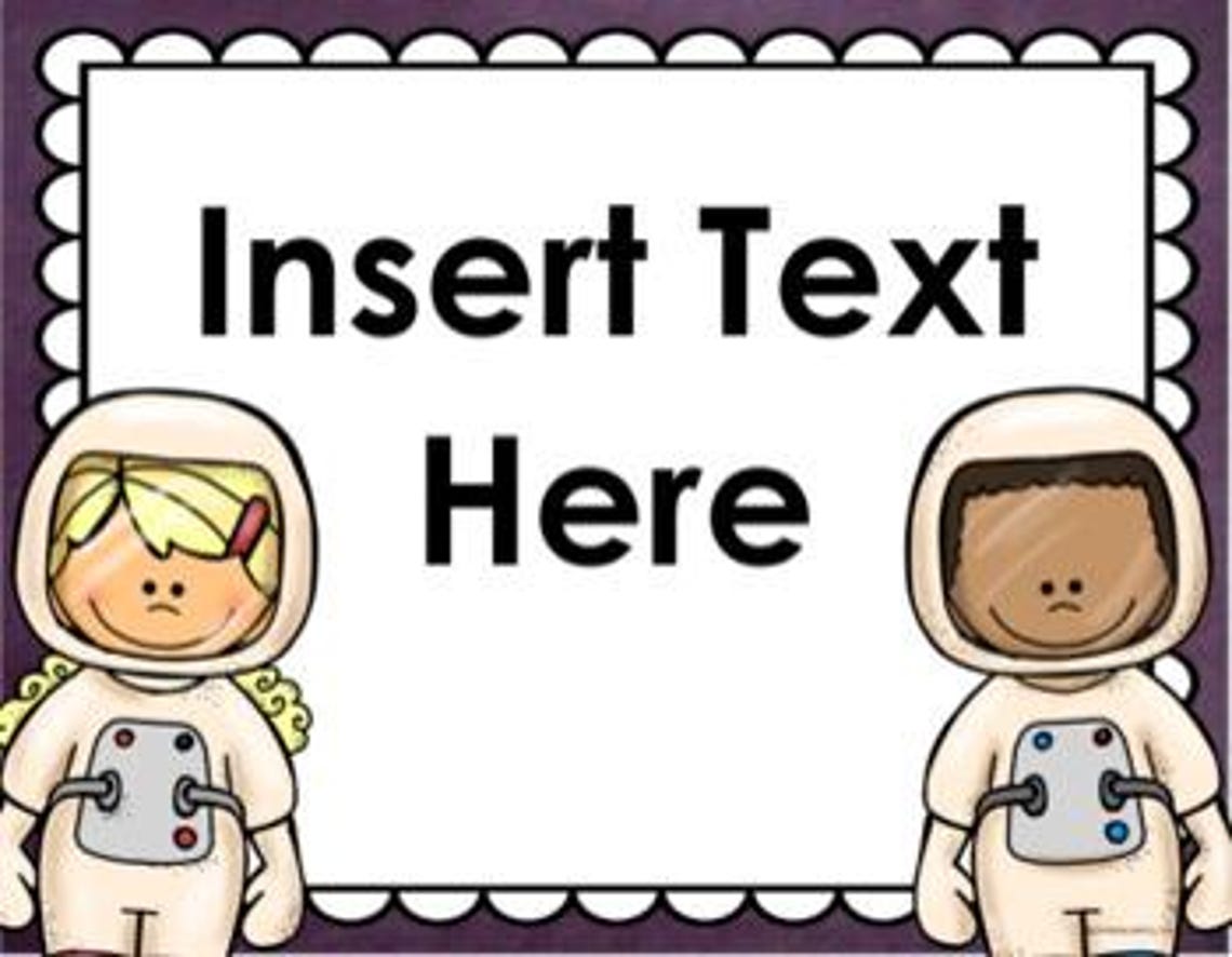 Welcome to Our Classroom Door Sign Display Outer Space Theme Editable ...