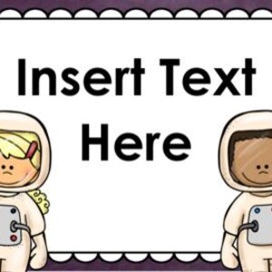 Welcome to Our Classroom Door Sign Display Outer Space Theme Editable ...