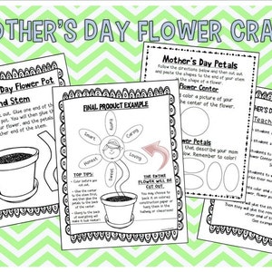 Mother's Day Literacy, Activities, Craft - Etsy